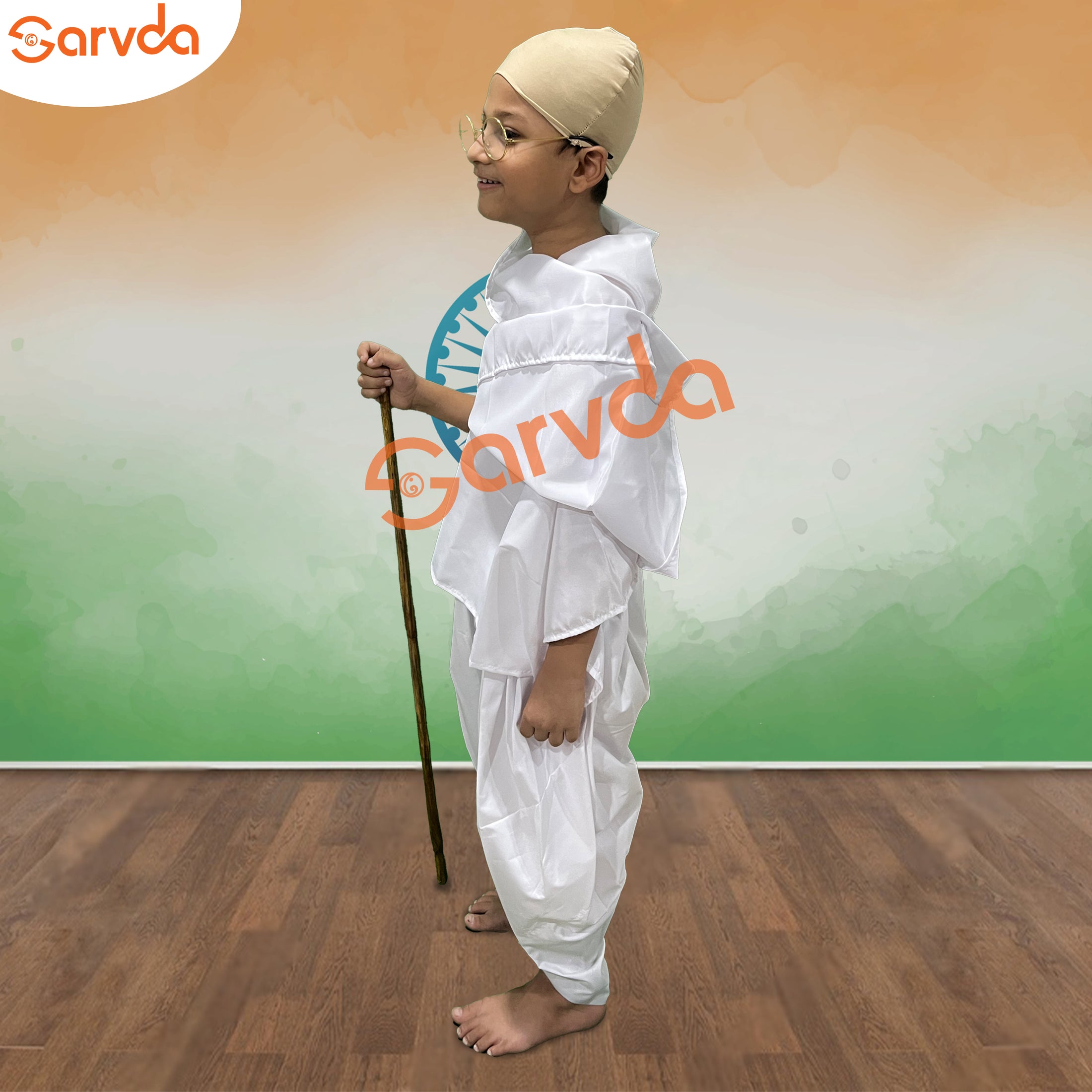 Mahatma Gandhi Full Costume Without Lathi – Sarvda
