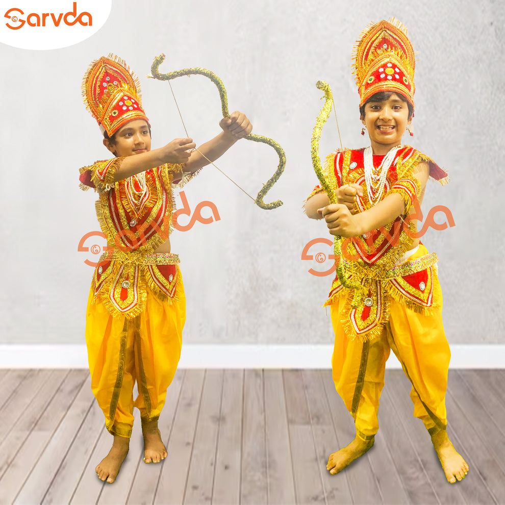 Kavach with Dhoti Raja Ram Costume- Red – Sarvda