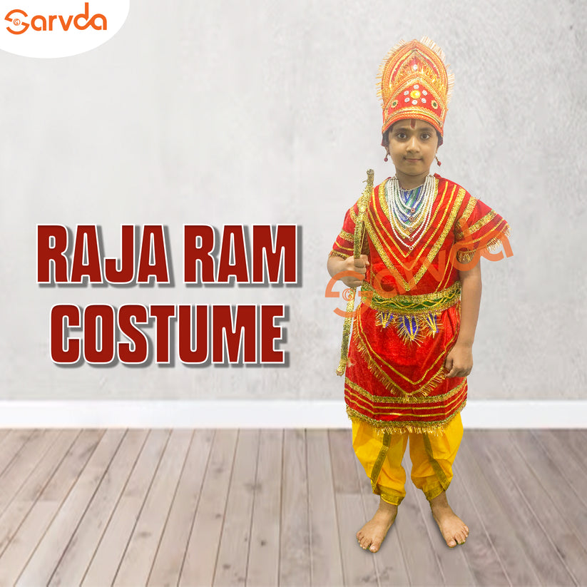 Raja Ram kids costume - Red Coat & Yellow dhoti – Sarvda