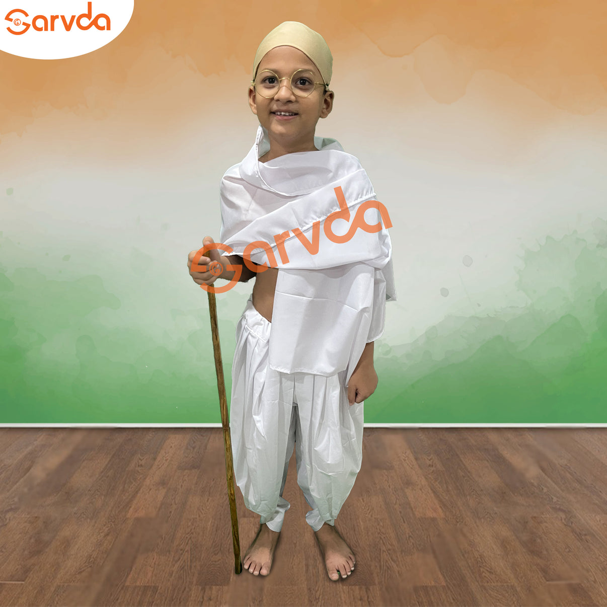 Mahatma Gandhi Full Costume Without Lathi – Sarvda