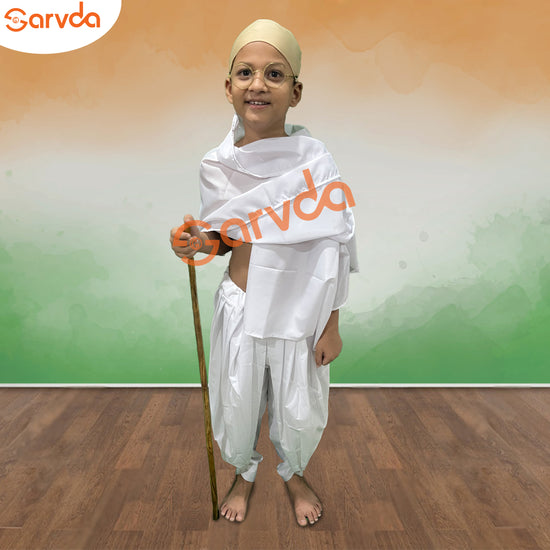 Mahatma Gandhi Full Costume Without Lathi – Sarvda